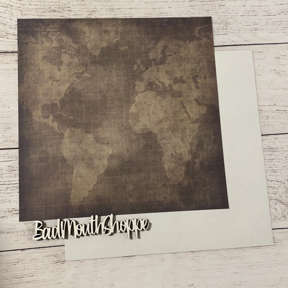 Hobby Lobby | Office | 2x12 Scrapbook Paper Lot Travel Globe Atlas Map ...